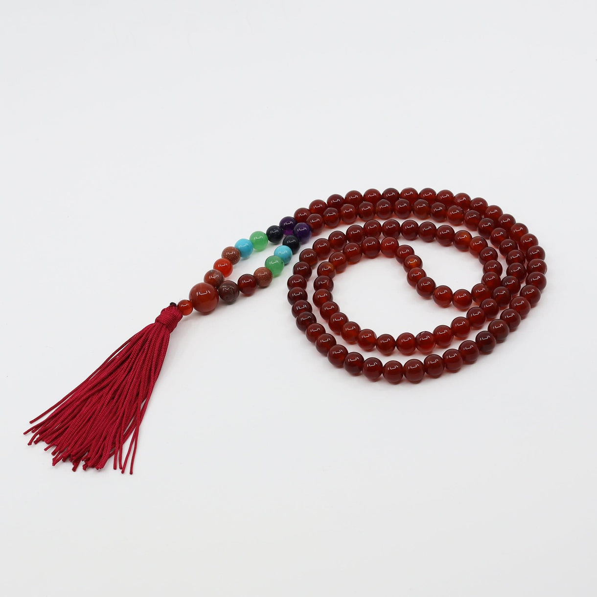 Japamala de Ágata de Fogo e 7 Chakras – Loja WeMystic